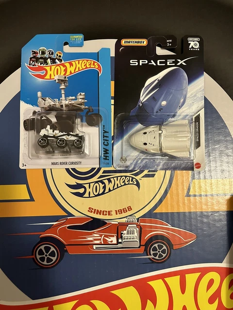 MATCHBOX 2023 SPACE X Dragon Hot Wheels Mars Rover 2014 EUR 19,87 ...
