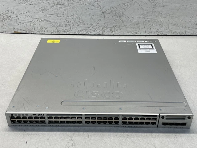 CISCO CATALYST 3850 48-Port Gigabit Ethernet Switch W/ C3850-Nm-4-1G ...