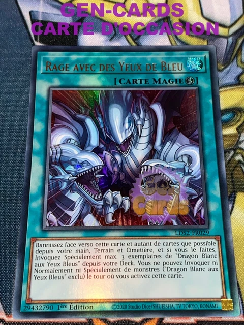 OCCASION CARTE YU Gi Oh RAGE AVEC DESYEUX DE BLEU LDS2-FR029 1ère ... OCCASION CARTE YU Gi Oh RAGE AVEC DESYEUX DE BLEU LDS2-FR029 1ère ...