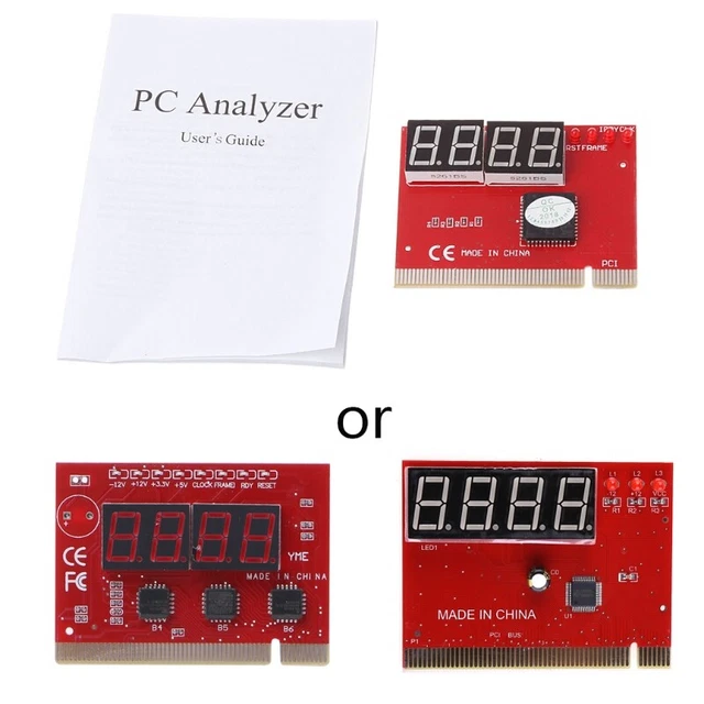 PC COMPUTER MOTHERBOARD Analyzer Kit Digital PCI 4 Digit PCI & ISA PC ...