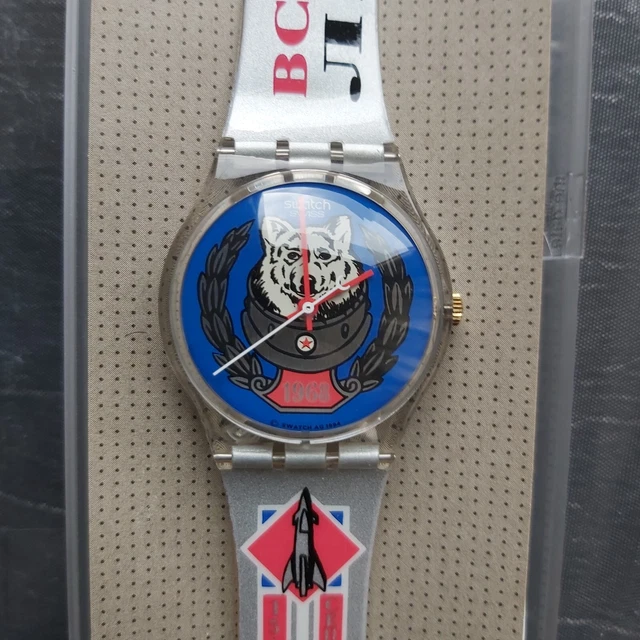 SWATCH WATCH GK200 Space Dog. 1995. New And Unworn In Original Box. New ...