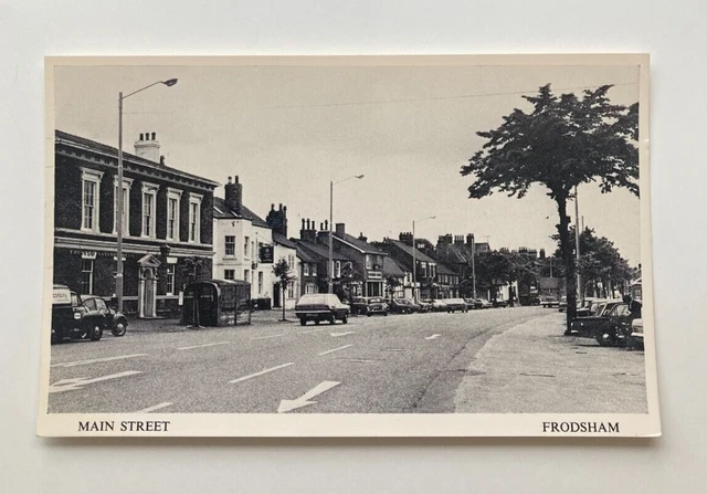 PRINTED POSTCARD CARS Shops Main Street Frodsham Cheshire £6.00 ...