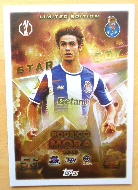 TOPPS-MATCH ATTAX CHAMPIONS League 25/26- Limited Edition Rodrigo Mora ...