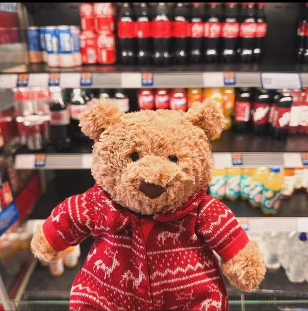 JELLYCAT BARTHOLOMEW BEAR Winter Pyjamas Retired Plush Toy New w/Tags ...