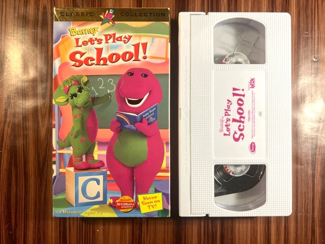 BARNEY & FRIENDS Classic Collection VHS Let's Play School Never Seen On ...