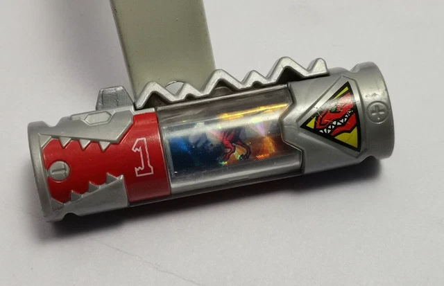 POWER RANGERS DINO Super Charge Dino Charger Number # 1 Red T-Rex ...