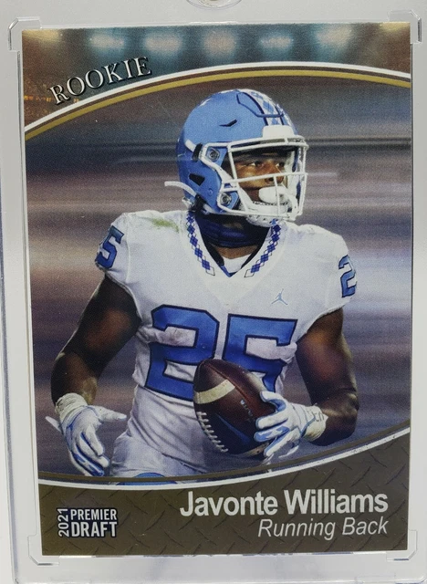 2021 SAGE HIT Premier Draft Javonte Williams recrue or parallèle ...