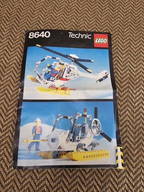 VINTAGE LEGO TECHNIC 8640 Instruction Leaflet Manual 1986 £2.22 ...