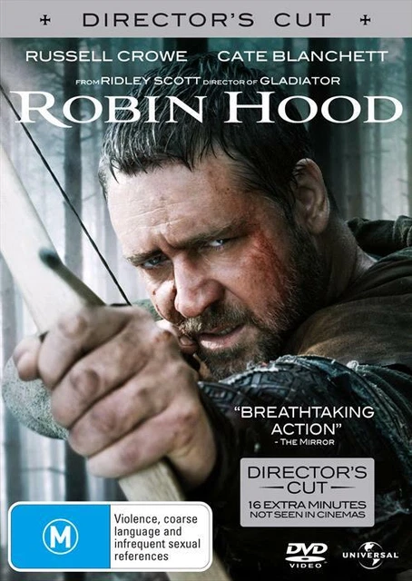 ROBIN HOOD (DVD, 2010) Russell Crowe, Cate Blanchett, William Hurt EUR ...