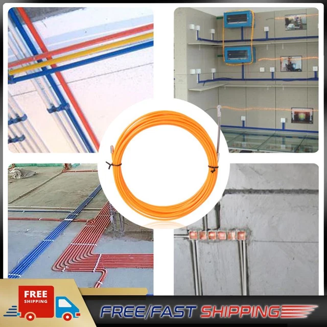 ELECTRIC CABLE TAPE Conduit Duct Cable Push Puller Wheel Pushing Tool ...