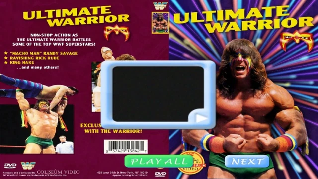 WORLD WRESTLING FEDERATION Coliseum Video The Ultimate Warrior DVD lot ...