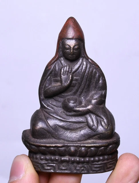 OLD PURE BRONZE Carve Shakyamuni Buddha Exorcize Pendant Bouddha accroche le mal EUR 30,00 ...