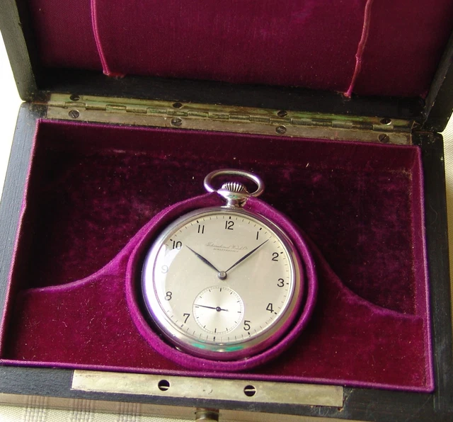 RARE WWII PERIOD IWC for GEORG FISCHER AG good condition POCKET WATCH ...