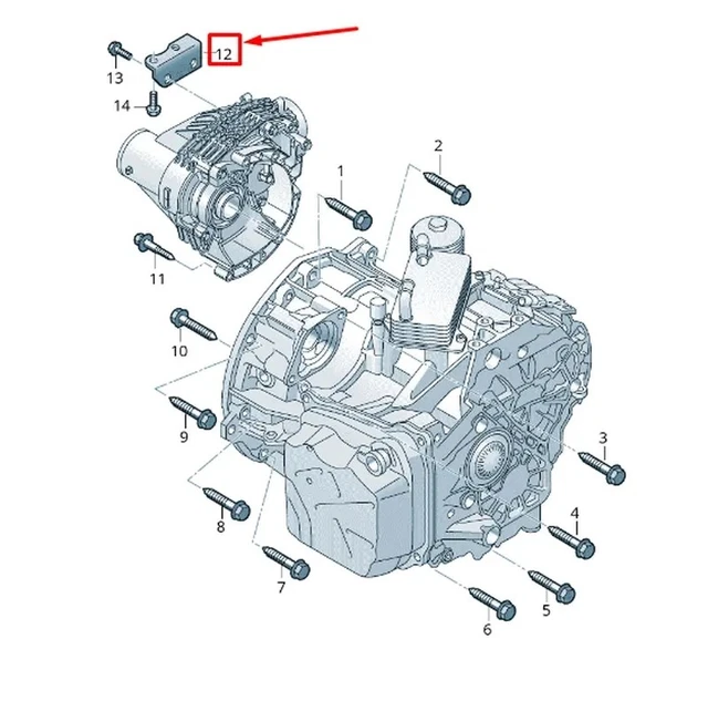 VW TRANSPORTER VI T6 Transmission Carrier 09N409905 NEW £39.25 ...