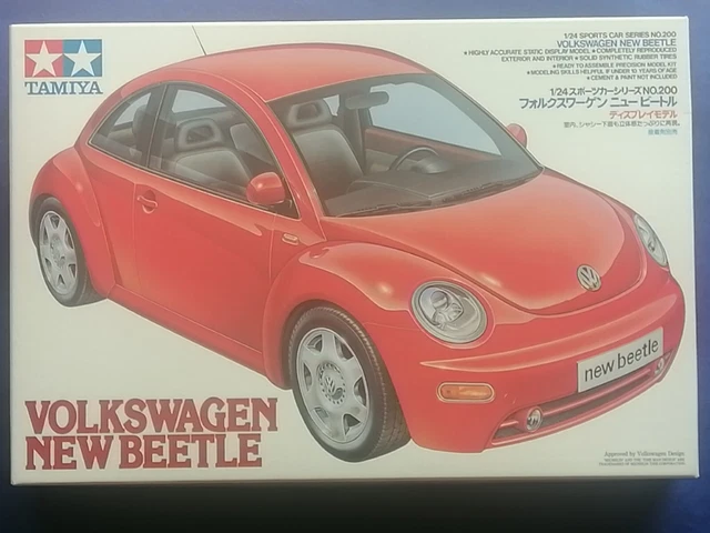 TAMIYA 24200 1:24 VW New Beetle Body Metal Plated versiegelt (CZ24-16F2 ...
