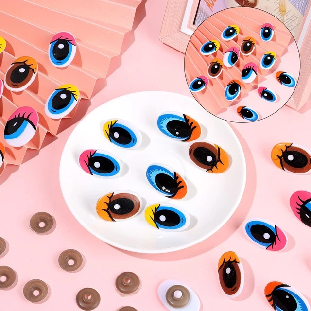 PLUSH PANDA EYE Cut Cartoon Eyes DIY Dolls Materials 3D Dolls ...