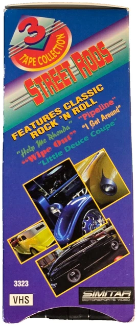 VINTAGE 1994 SIMITAR Entertainment "Street Rod" Three Video Collection ...