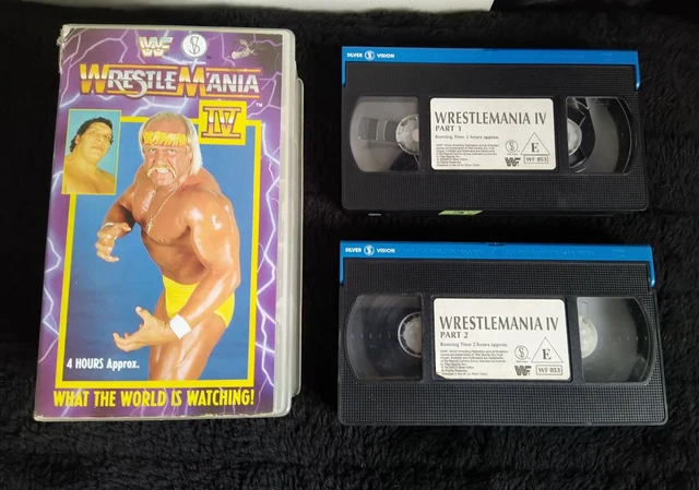 WWF WRESTLEMANIA 4 (1988) Double VHS (PAL) 100% Original Video WWE WCW TNA AEW £12.99 - PicClick UK