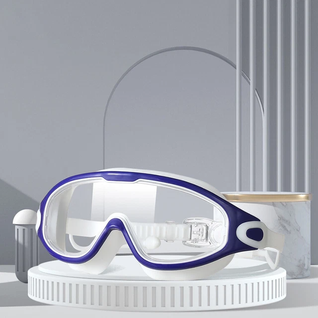 FLAT LIGHT SWIMMING Goggles HD Anti-fog Adjustable Adult Unisex (Blue ...