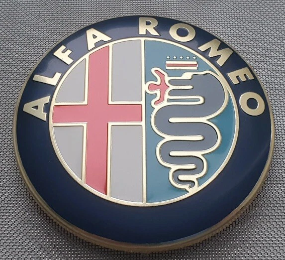 74MM ALFA ROMEO Badge Emblem for GT 147 159 Brera Gulietta Bonnet Tail ...