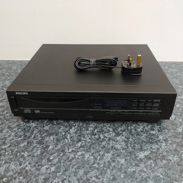 VINTAGE PHILIPS CD600 Compact Disc CD Player Separate - Fully Working ...