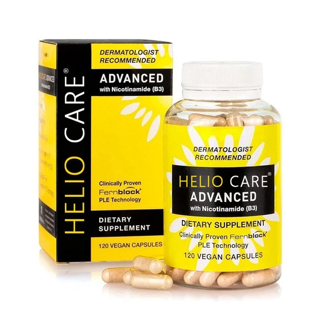 HELIO CARE ADVANCED Niacinamide Capsules (with Vitamin B3) 120 Capsules ...