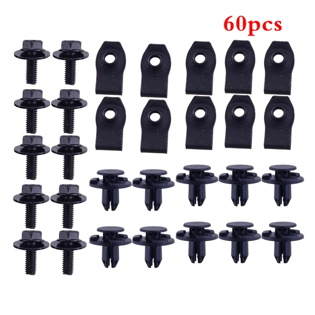 60X/SET UNDERTRAY GUARD Engine Fixing Clamps Clip fit for Nissan ...