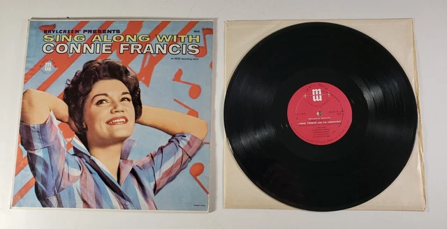 SING ALONG WITH Connie Francis Hi Fi 33 LP vinyle Mati-Mor 8002 avec ...