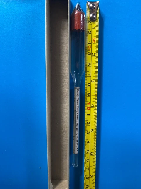2 PIECES SPECIFIC Gravity Hydrometer for Heavy Liquids, Range 1400-1600 ...
