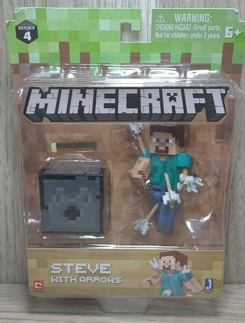MOJANG MATTEL MINECRAFT Steve With Arrows Figure Set Series 4 READ 