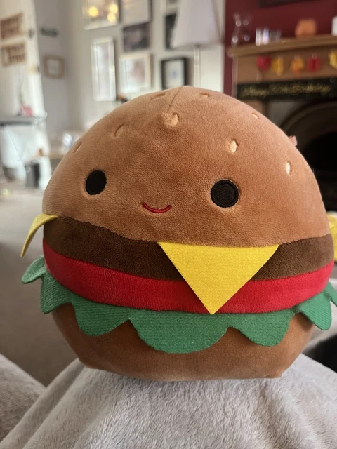 VGC KELLYTOY SQUISHMALLOW Carl the Burger 7" Plush Excellent Condition ...