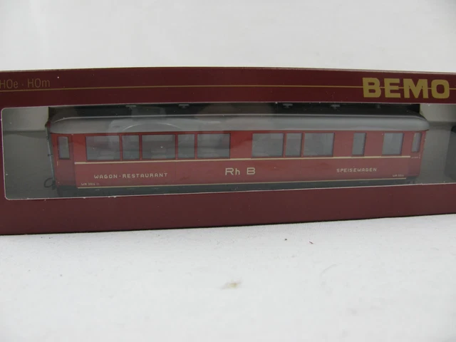 673| BEMO H0M Personenwagen RhB WR 3814 Speisewagen 60er in OVP 3274 104 EUR 59,00 - PicClick DE