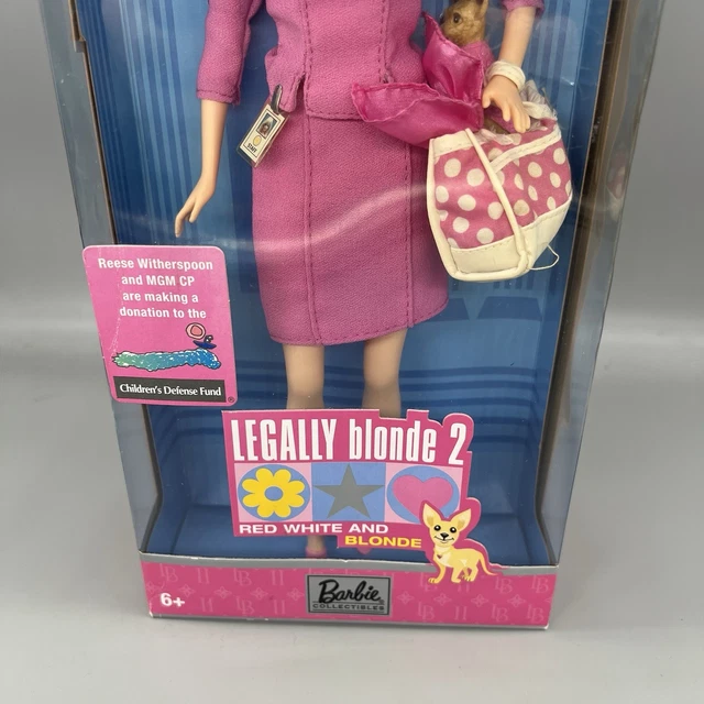 LEGALLY BLONDE 2 Barbie Doll Elle Woods & Bruiser 2003 Mattel New £79. ...