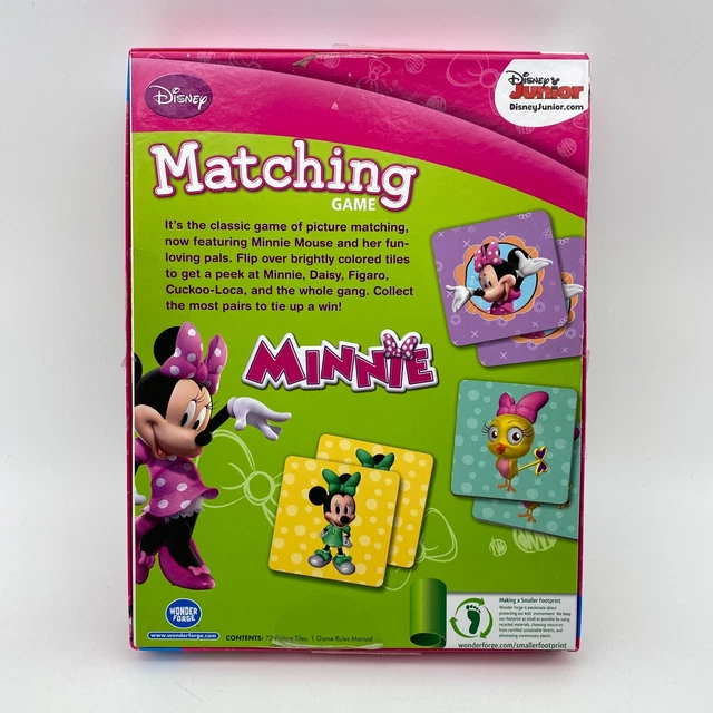 MINNIE MOUSE MATCHING Game Complete No Instructions Disney Junior 2014 ...
