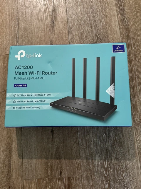 TP-LINK ARCHER A6 V3 AC1200 Wireless Dual Band MU-MIMO Gigabit Wi-Fi ...