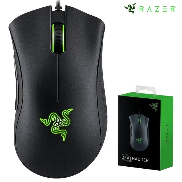 RAZER DEATHADDER ESSENTIAL Wired Esports Gaming Mouse 6400 Adjustable ...