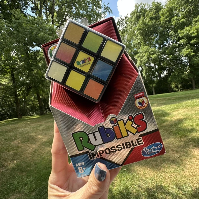 HASBRO GAMING RUBIK'S Cube Impossible Highly Challenging Irridesent ...
