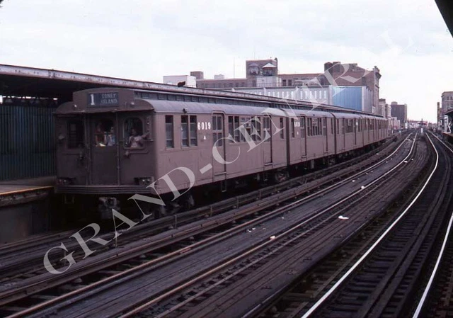 ORIGINAL 1977 NYCTA NEW YORK CITY SUBWAY SLIDE D-TYPE ERA 160th St ...