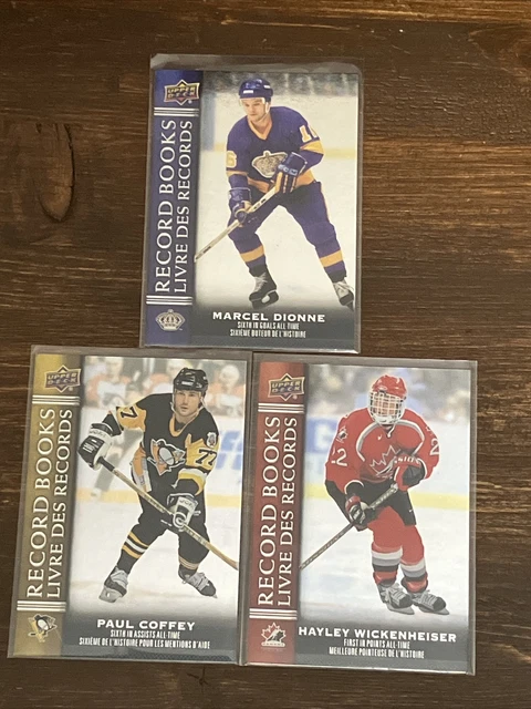 LOT OF 3! 2023 UD Tim Hortons Legends Record Books Insert🔥Wickenheiser ...