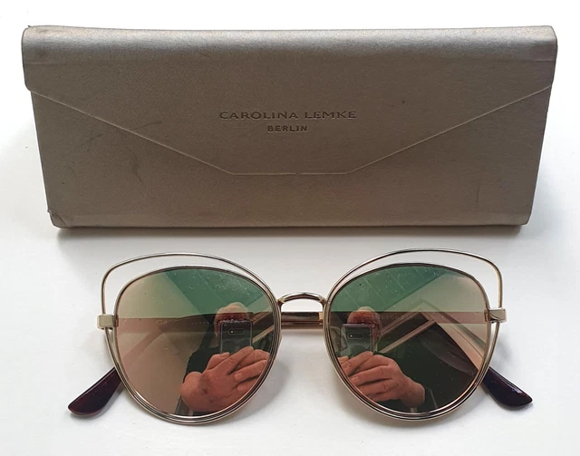 CAROLINA LEMKE DESIGN Berlin CL6555-1 Cat. 2 Sonnenbrille Damen ...