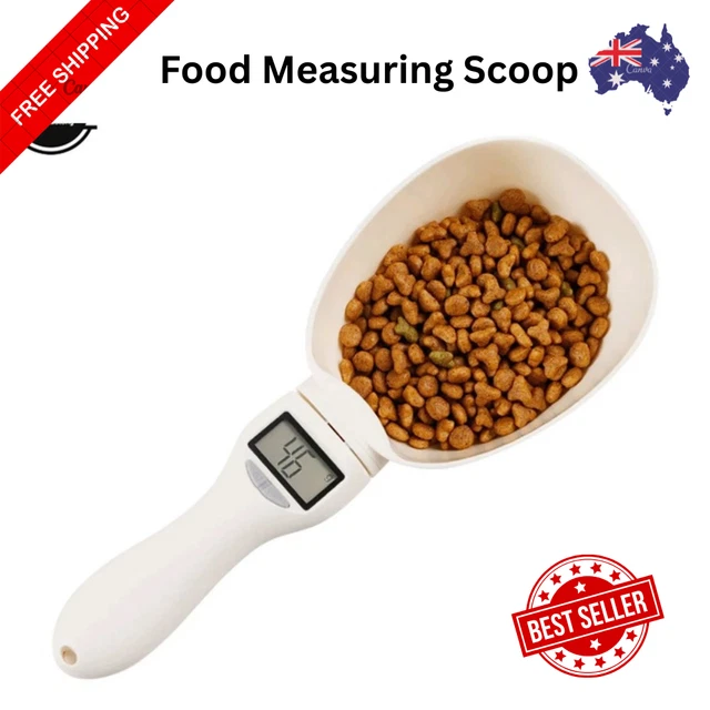 FOOD MEASURING SCOOP Scale With LCD Screen Digital Weighing Spoon 800g ...