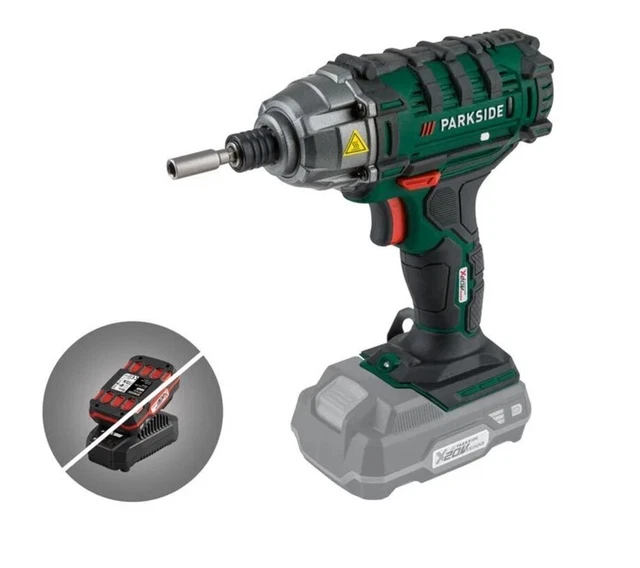 PARKSIDE X20V TEAM Cordless Rotary Impact Wrench 20 Volt No Battery and ...