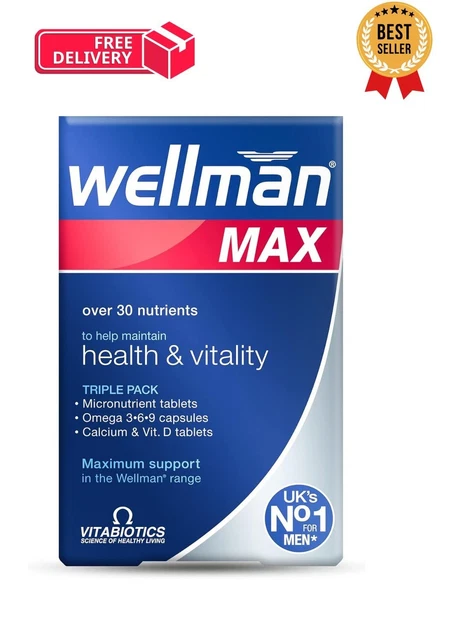 WELLMAN MAX - Maximum Strength Multivitamin Formula Mix 84 count (Pack ...