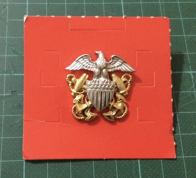 USN & USCG Officers Garrison Cap badge Current Issue. £12.68 - PicClick UK