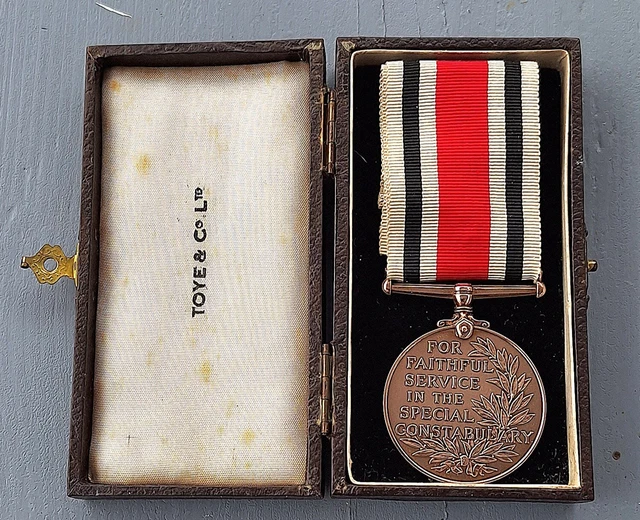 ANTIQUE SPECIAL CONSTABULARY MEDAL SGT. H.B. TURNER c.1920 TOYE & Co ...