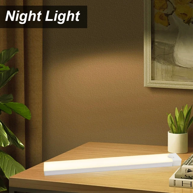 30CM STRIP WARM Light LED PIR Motion Sensor USB Rechargeable Cabinet ...