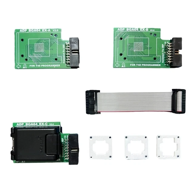 EMMC BGA64 CHIP Programming Adapter V2.0 Double Probe Support for T48 ...