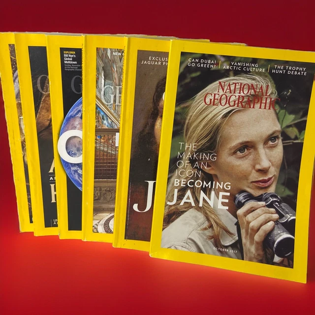 NATIONAL GEOGRAPHIC ASSORTED Issues, X6 Magazines Bundle August 2015 ...