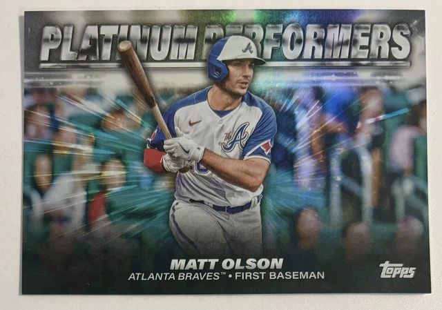 MATT OLSON: 2024 Topps Series 2 Platinum Performers inserto SSP (1:1 ...