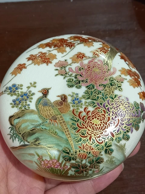 ANTIQUE JAPANESE SATSUMA Box Vintage Japanese Satsuma Box Japanese ...
